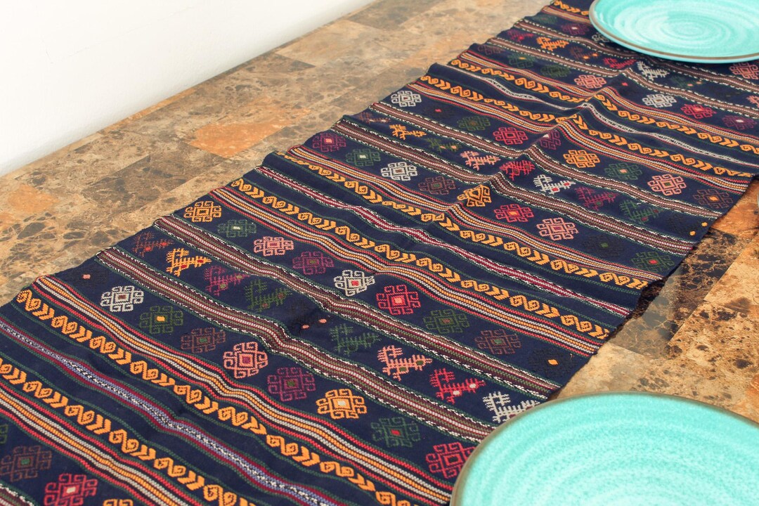 Guatemalan Table Runner, Guatemalan Textile Handwoven by Mayan Artisans ...