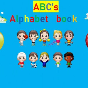 ABC Phonics Book, ABC Alphabet Book, ABC Book With Pictures - Etsy