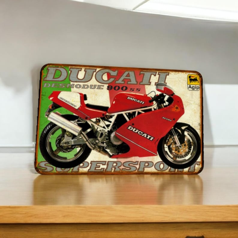 Vintage Ducati 900 SS Metal Sign - Etsy