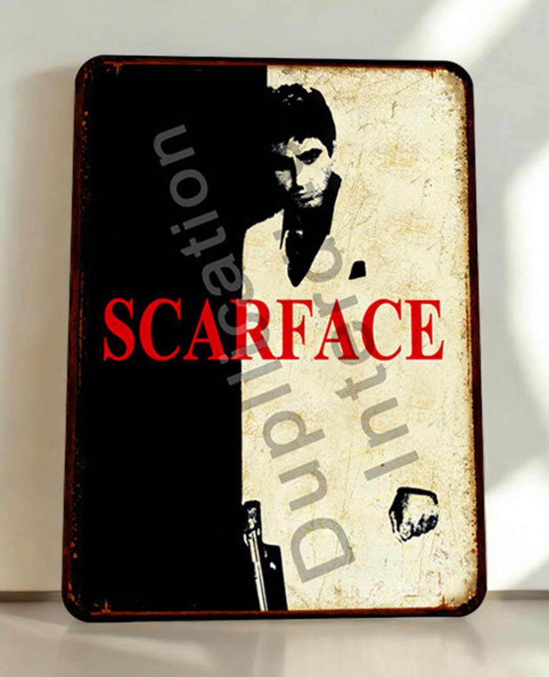 Scarface Vintage Metal Plaque - Etsy