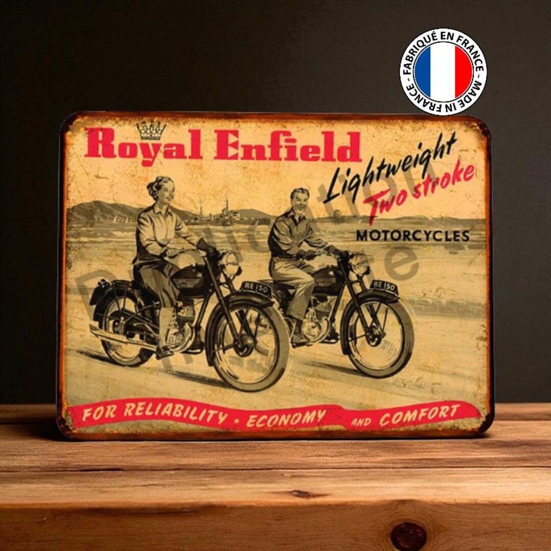 Royal Enfield RE150 Vintage Metal Sign - Etsy