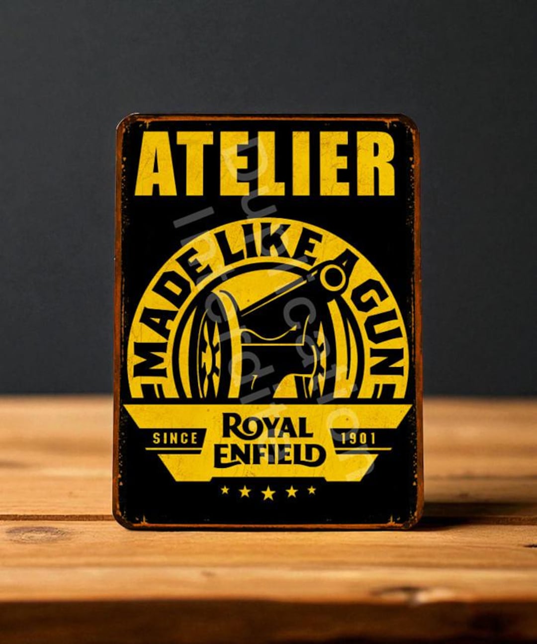 Vintage Royal Enfield Workshop Metal Sign - Etsy