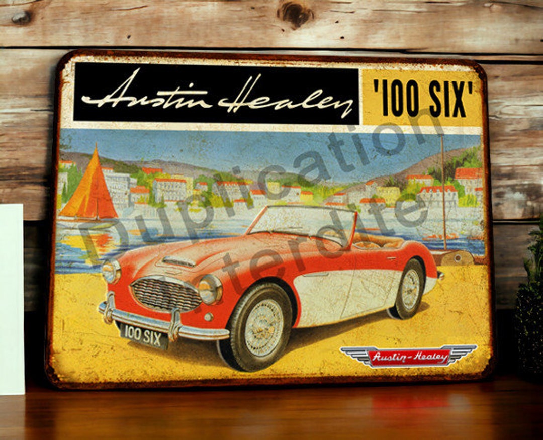 Austin Healey Vintage Metal Sign - Etsy