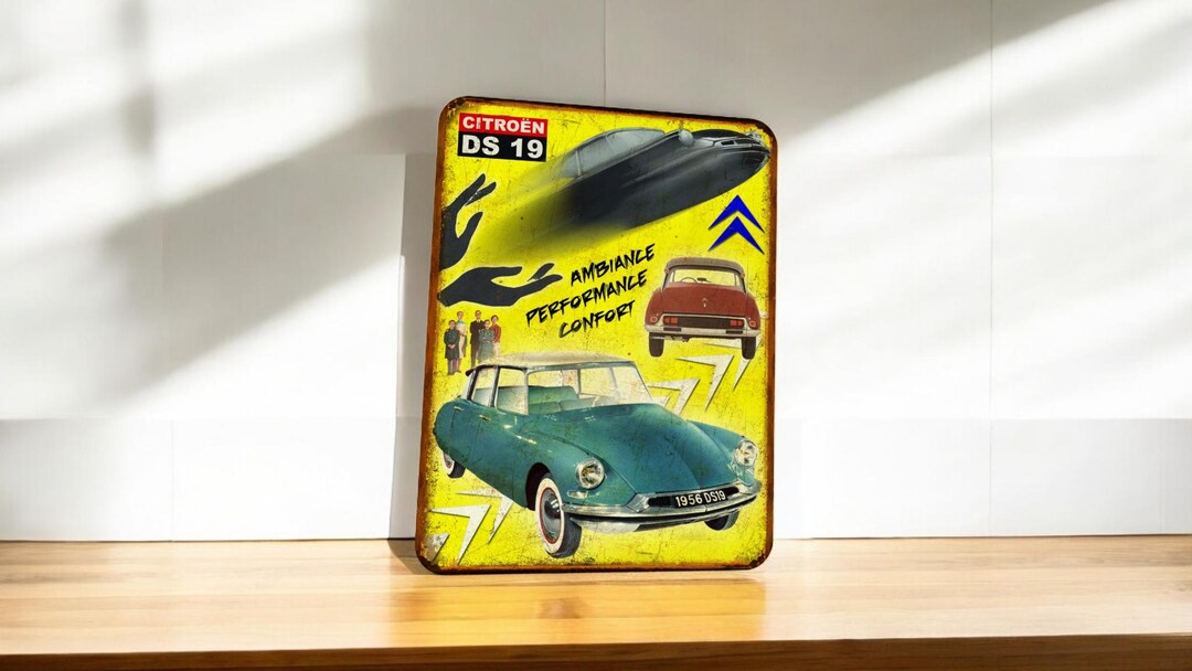 Vintage Citroën DS Metal Plate - Etsy