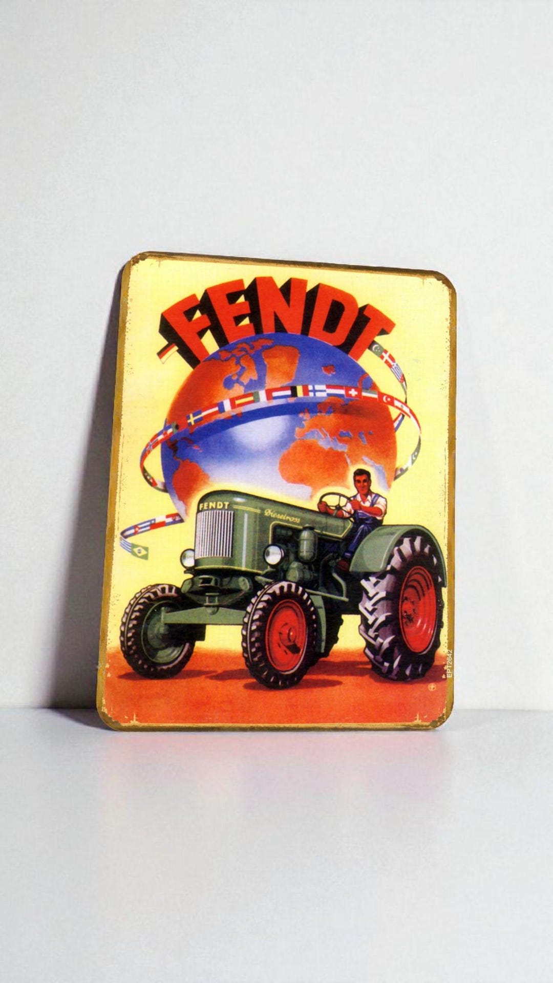 Vintage Fendt Metal Sign - Etsy