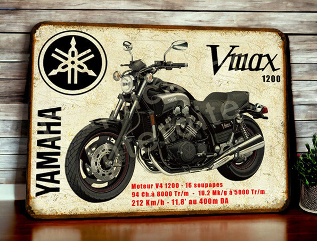 Vintage Metal Plate Yamaha 1200 Vmax - Etsy UK
