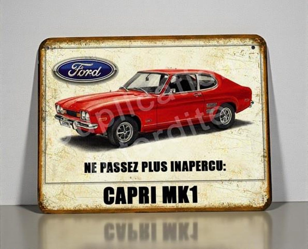 Vintage Ford Capri MK1 Metal Sign - Etsy