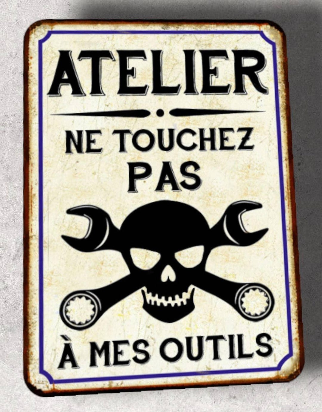 Vintage Metal Workshop Sign - Etsy