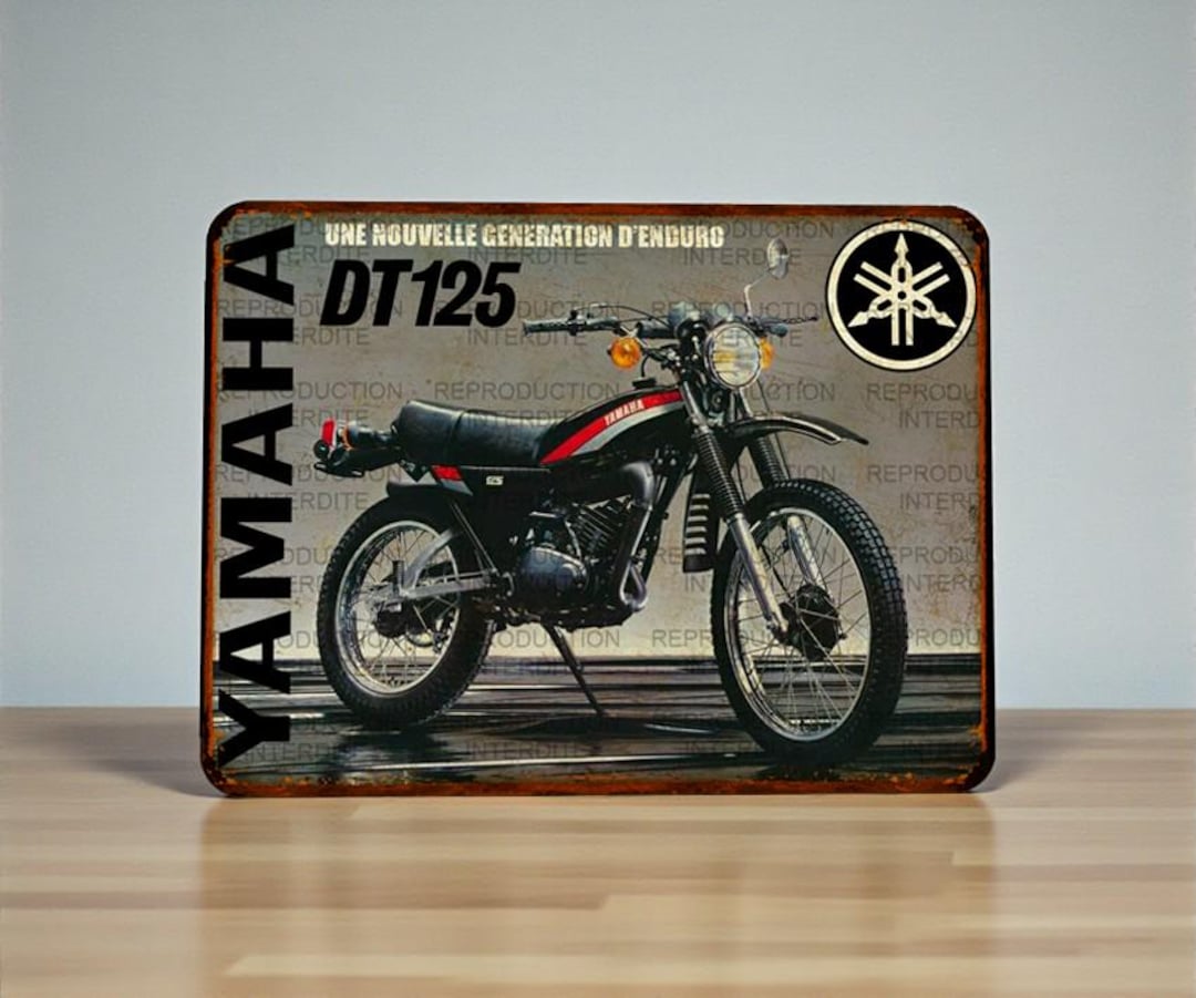 Vintage Yamaha 125 DTMX Metal Sign - Etsy