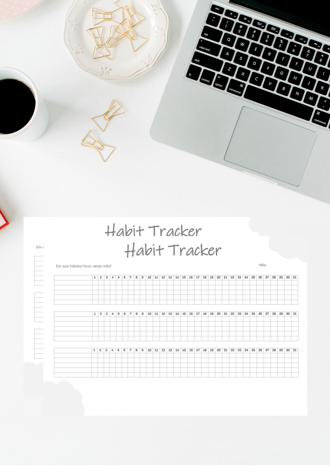 Spiritual Habit Tracker Printable | Faith & Wellness Tracker PDF ...