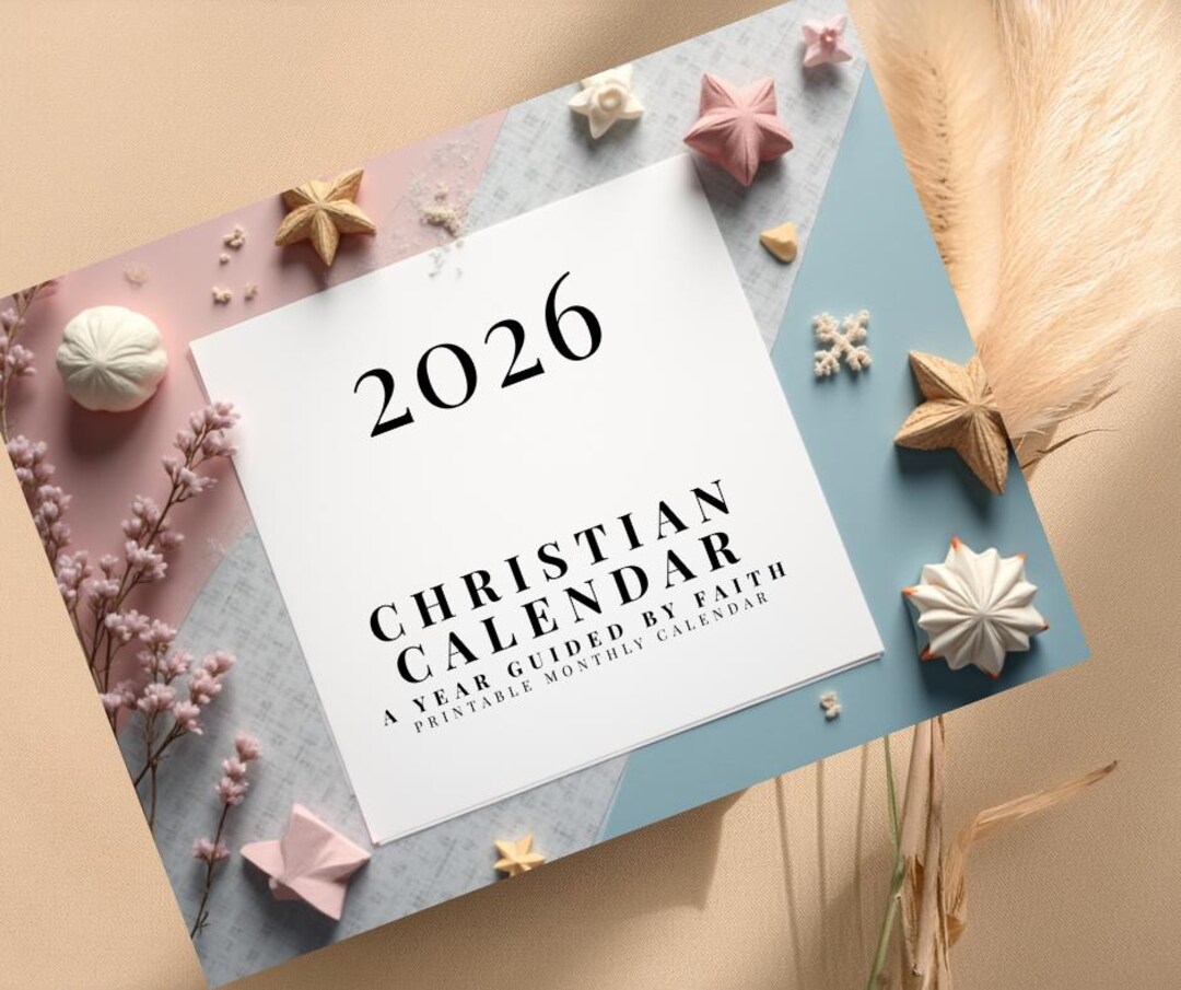 Christlicher Kalender 2026 zum Ausdrucken | Monatlicher Kalender mit ...
