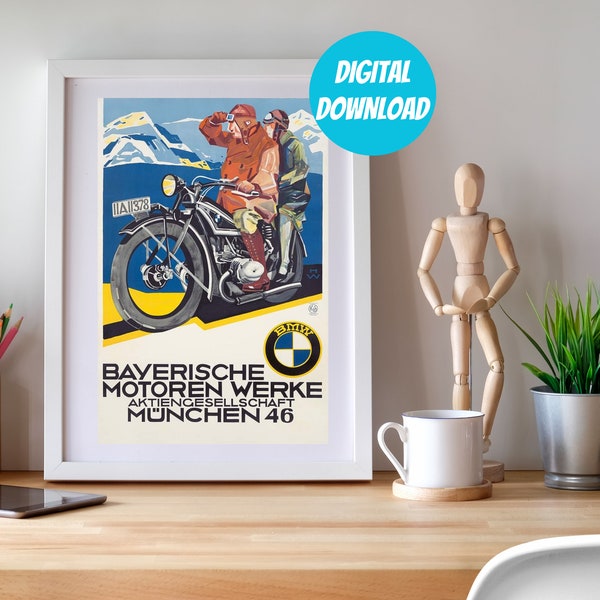 Bmw Poster Vintage - Etsy