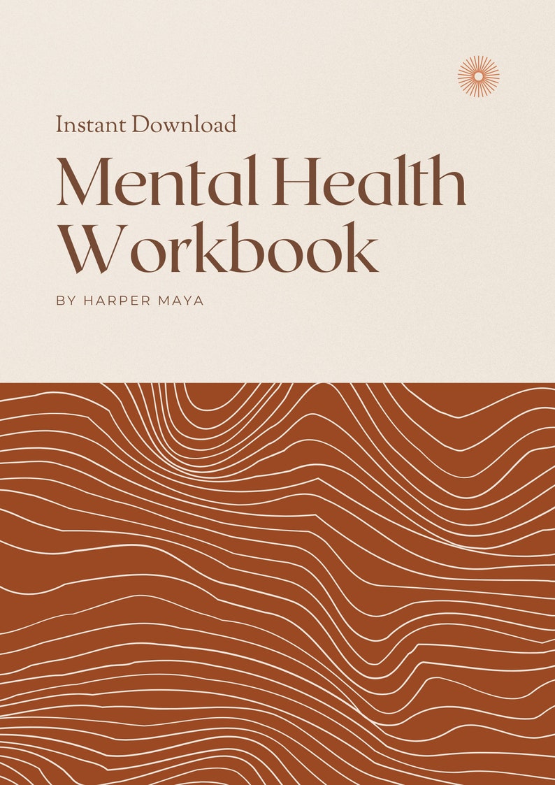 Mental Health and Self Help Workbook | Self Help Workbook | Self-care ...