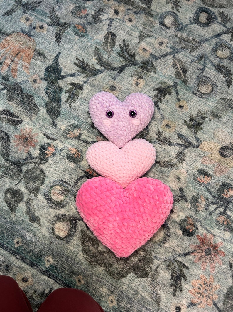 Handmade Heart Plushie | Unique Soft Stuffed Animals | Perfect Gift for ...