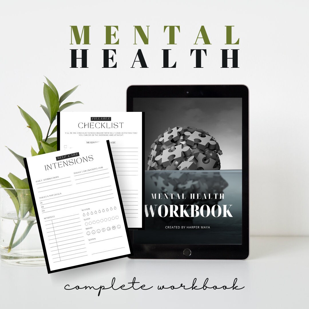 Mental Health and Self Help Workbook Self Help Workbook Self-care ...