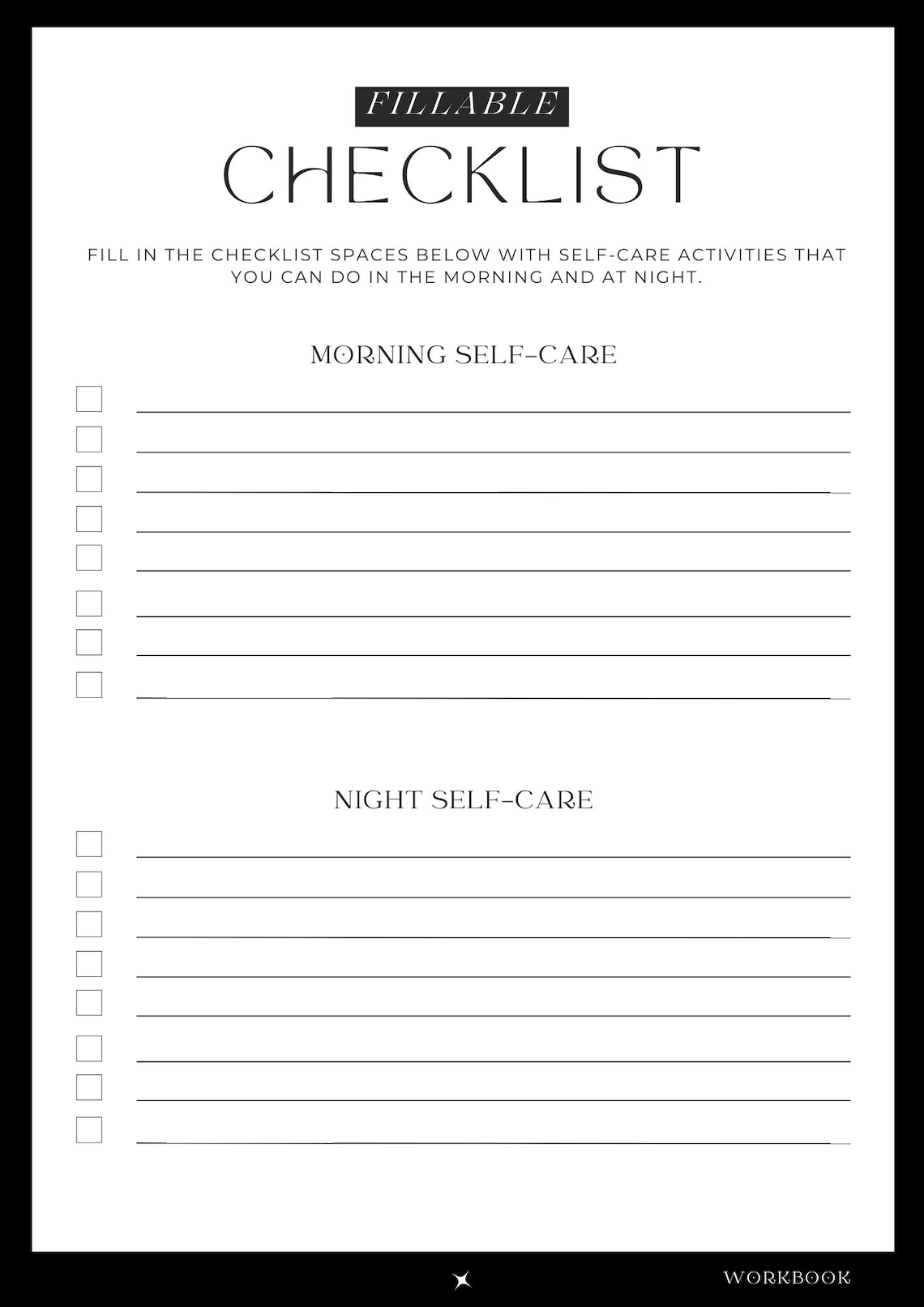 Mental Health and Self Help Workbook Self Help Workbook Self-care ...