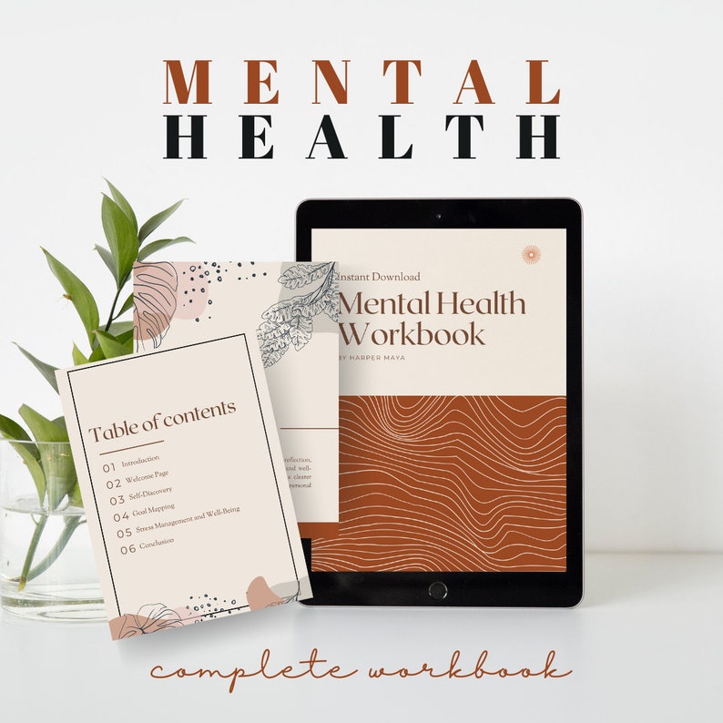 Mental Health and Self Help Workbook | Self Help Workbook | Self-care ...