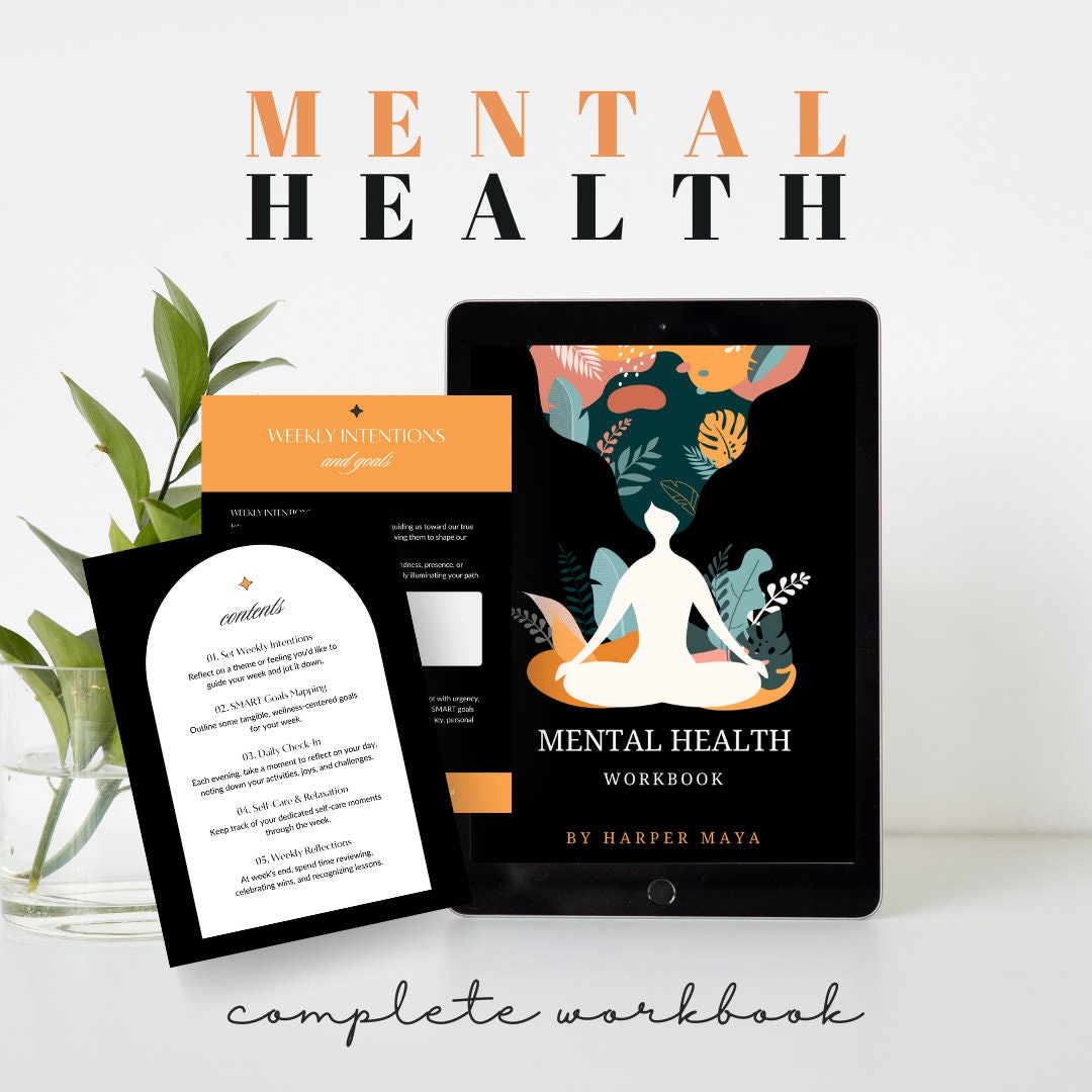 Mental Health and Self Help Workbook | Self Help Workbook | Self-care ...