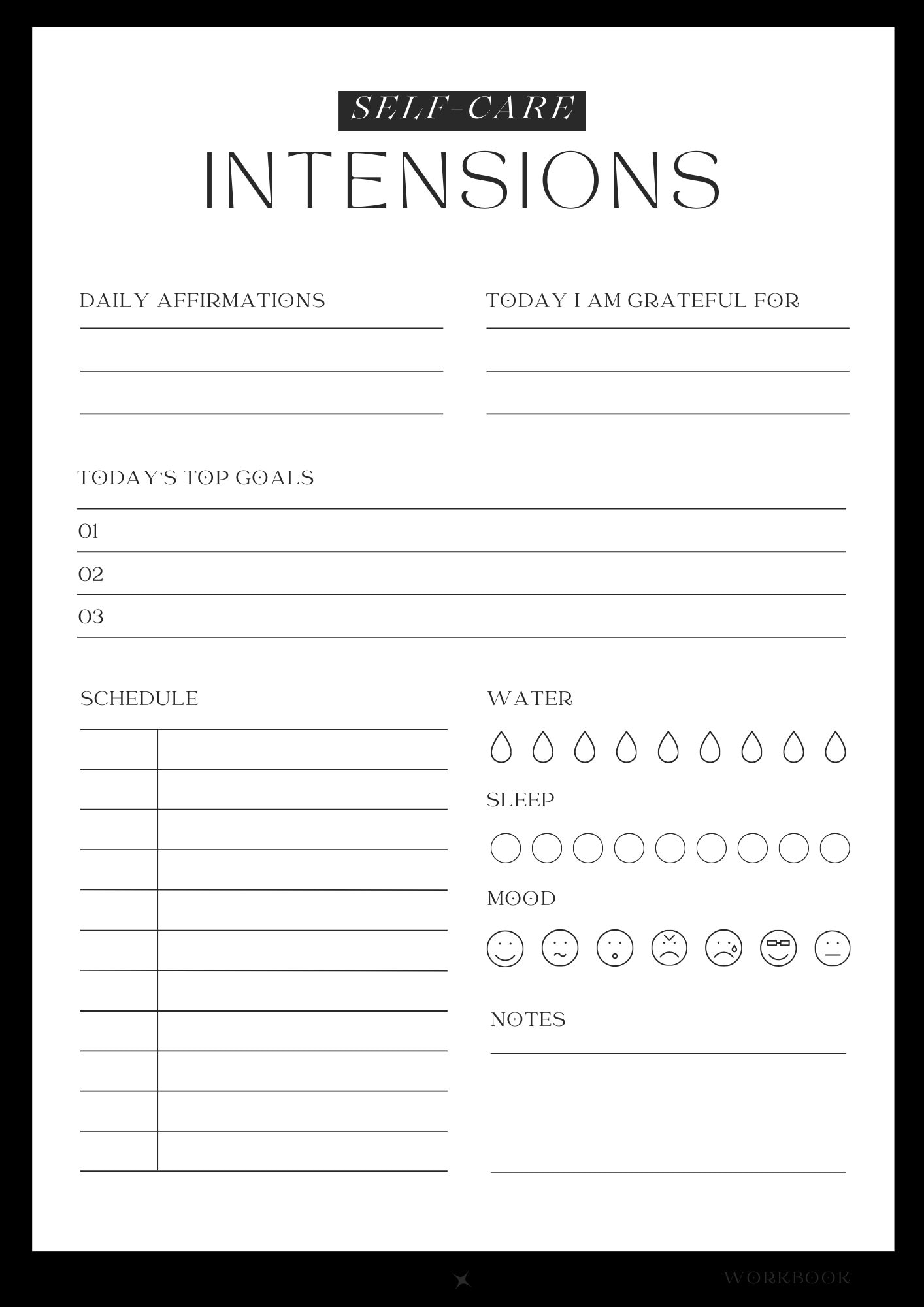 Mental Health and Self Help Workbook Self Help Workbook Self-care ...