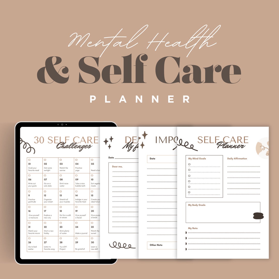 Mental Health Planner | Self Help Planner | Self-care Journal | Mental ...