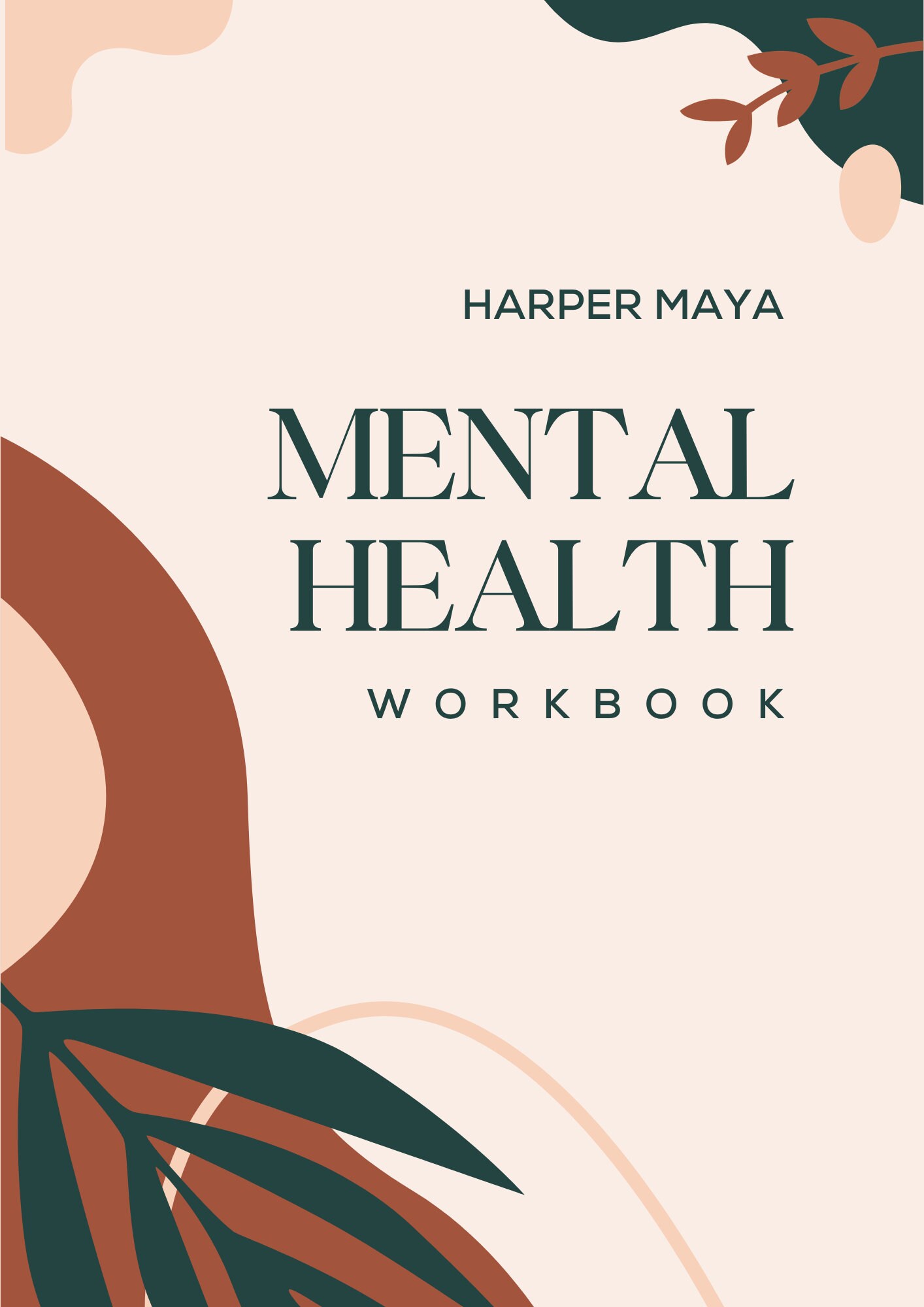 Mental Health and Self Help Workbook Self Help Workbook Self-care ...