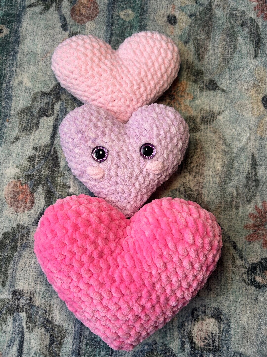 Handmade Heart Unique Soft Stuffed Animals Perfect Gift for Kids Heart Lovers Heart Plushie ...