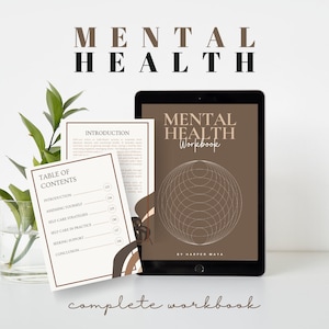 Mental Health and Self Help Workbook | Self Help Workbook | Self-care ...
