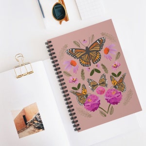 Butterfly Notebook, Spiral Notebook With Ruled Lined Pages - Etsy