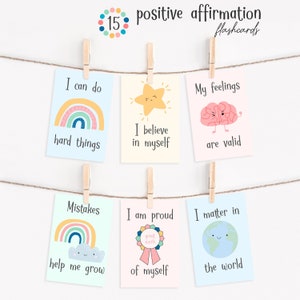 Affirmation Cards for Kids Childrens Daily Affirmations Printable ...
