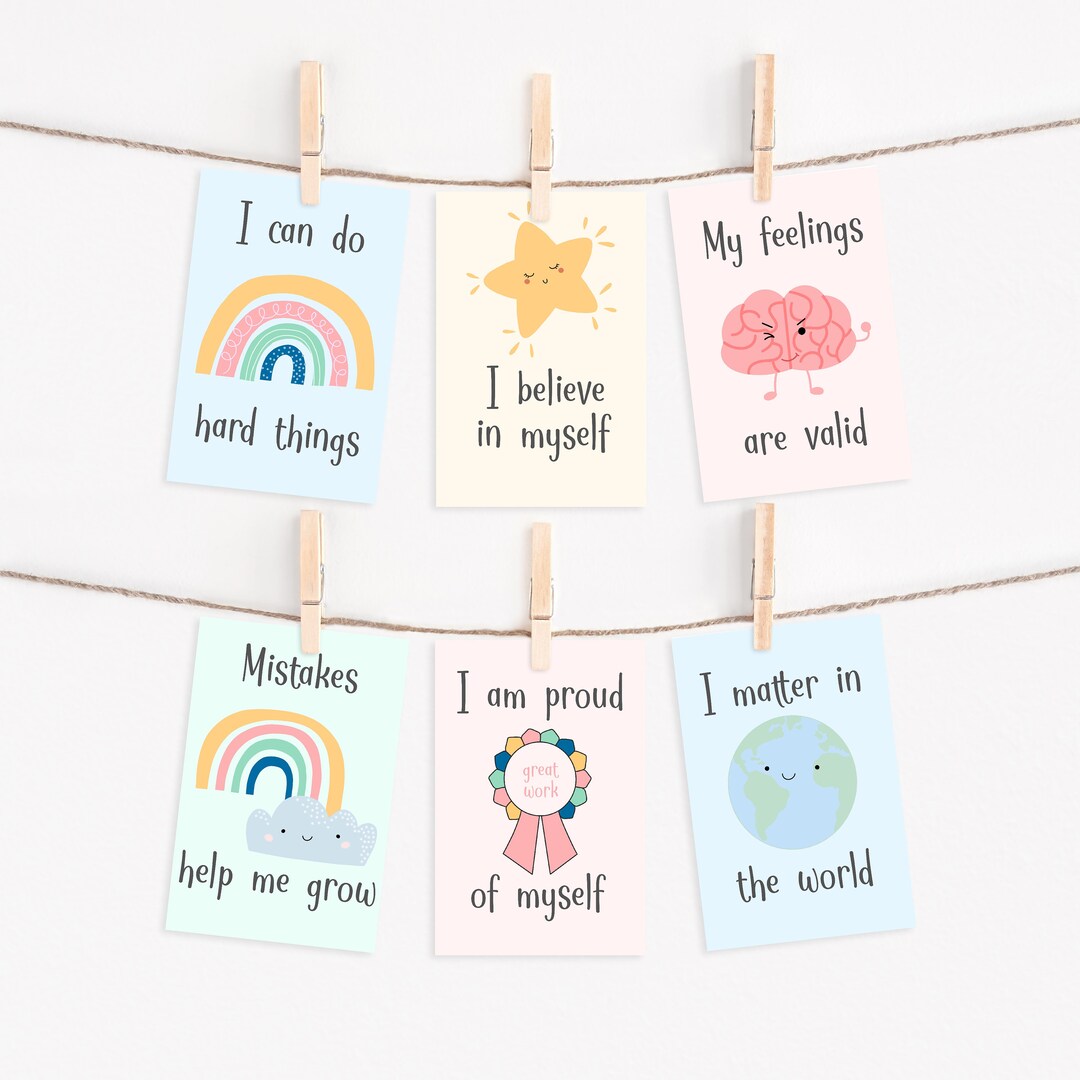 Affirmation Cards for Kids Childrens Daily Affirmations - Etsy