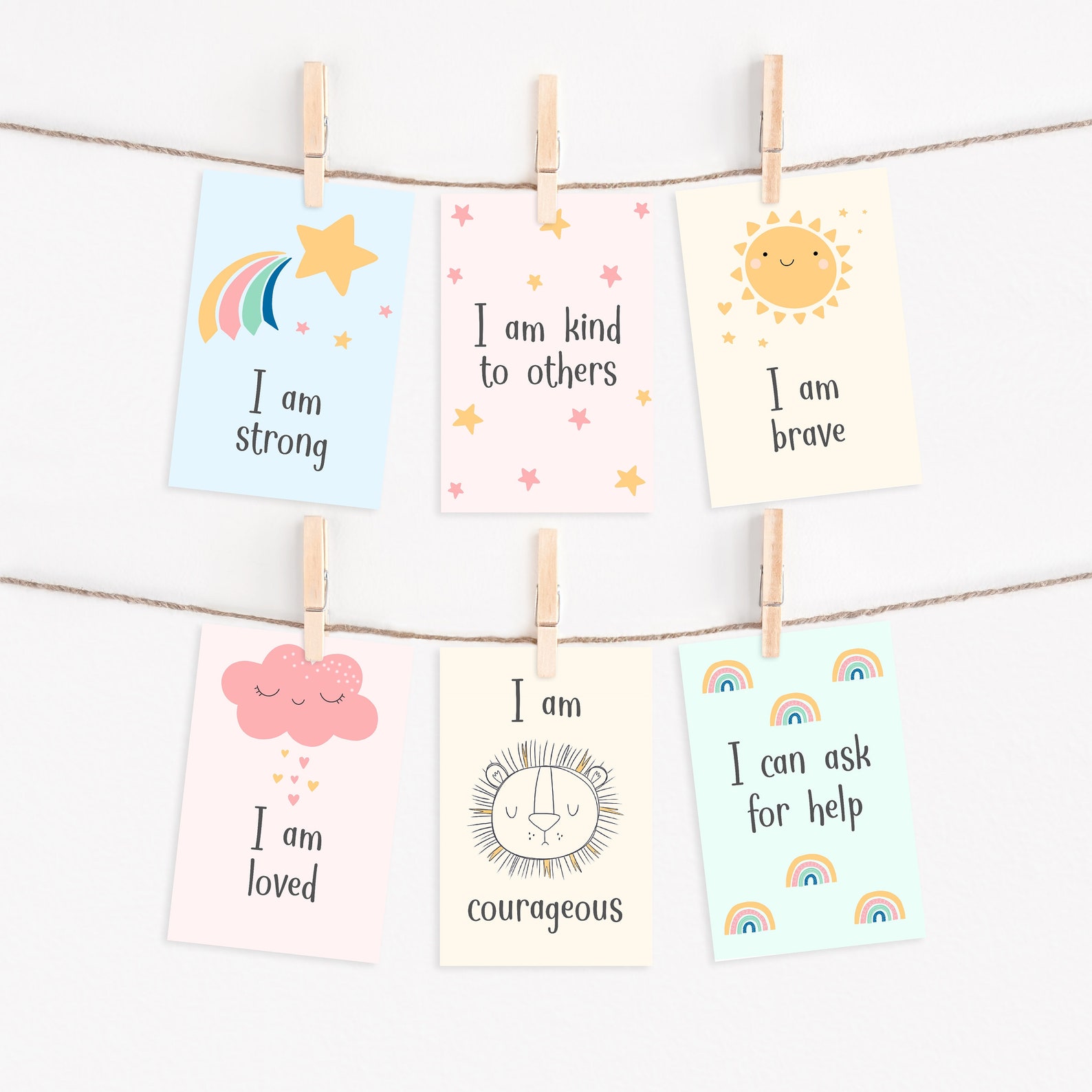 Affirmation Cards for Kids Childrens Daily Affirmations Printable ...