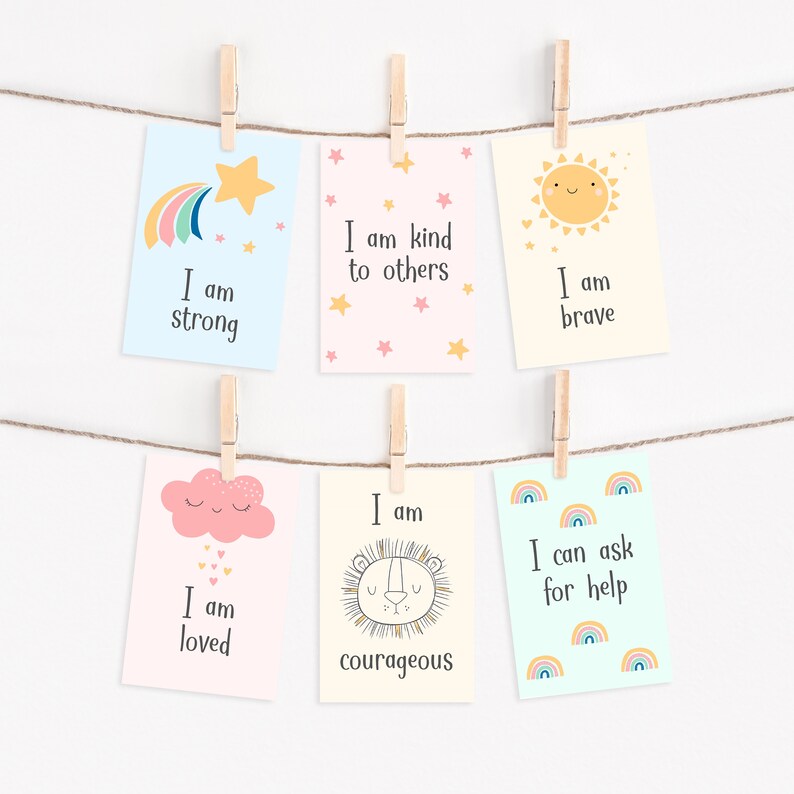 Affirmation Cards for Kids Childrens Daily Affirmations Printable ...