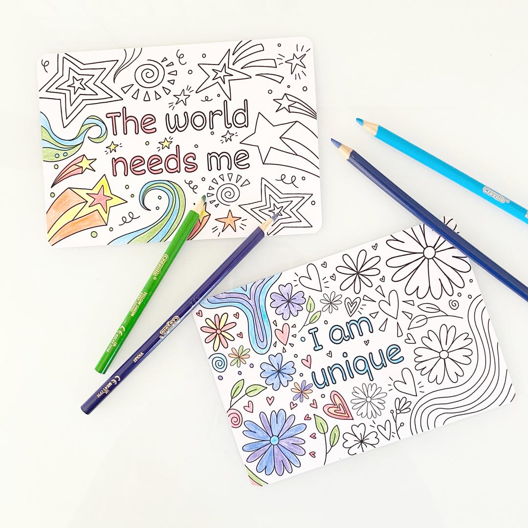 Positive Postcards - Kids Well-being - Printable Postcards - Mindful ...