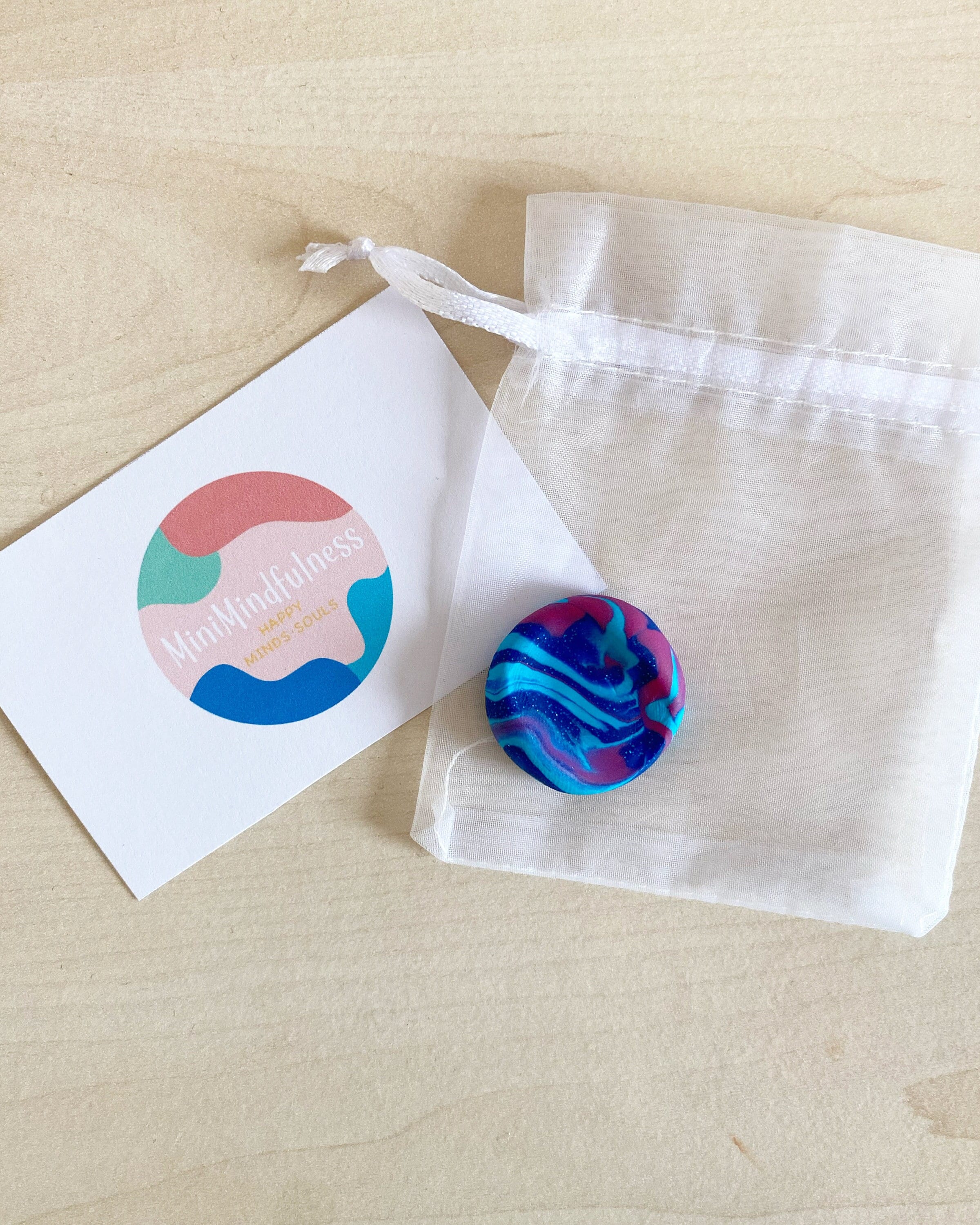 Worry Stone Worry Pebble Fidget Stone Polymer Clay - Etsy UK