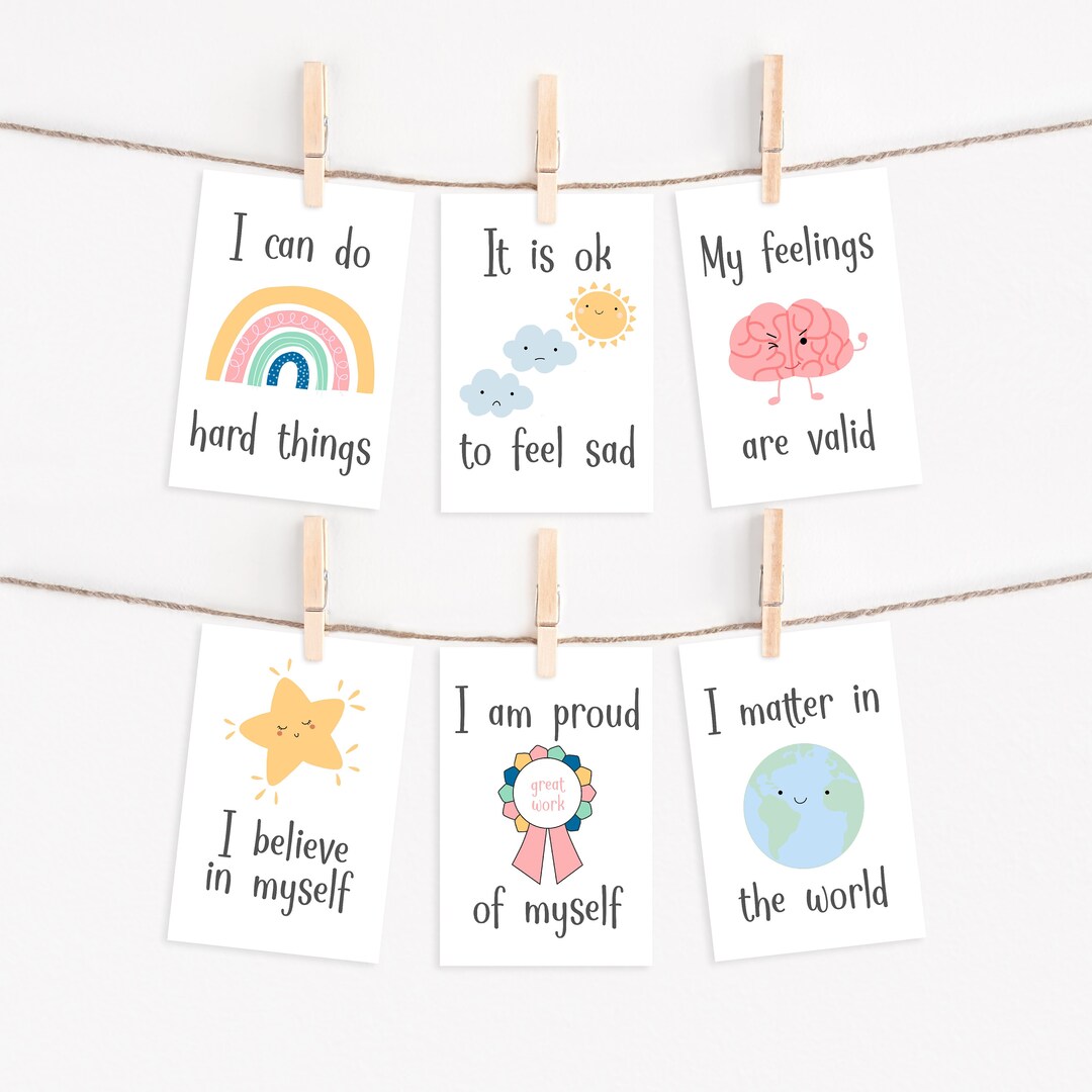 Affirmation Cards for Kids Childrens Daily Affirmations - Etsy