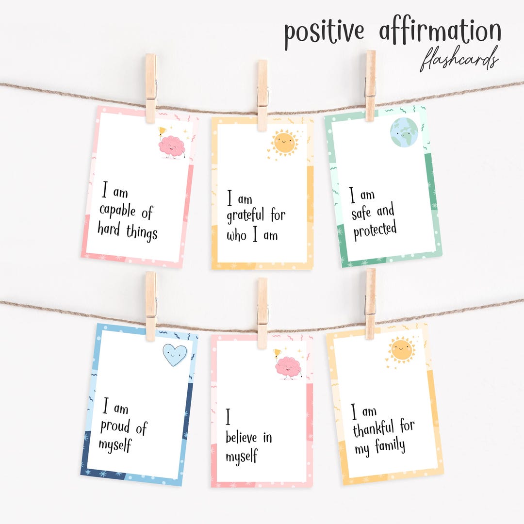 Affirmation Cards for Kids - Childrens Daily Affirmations - Printable ...