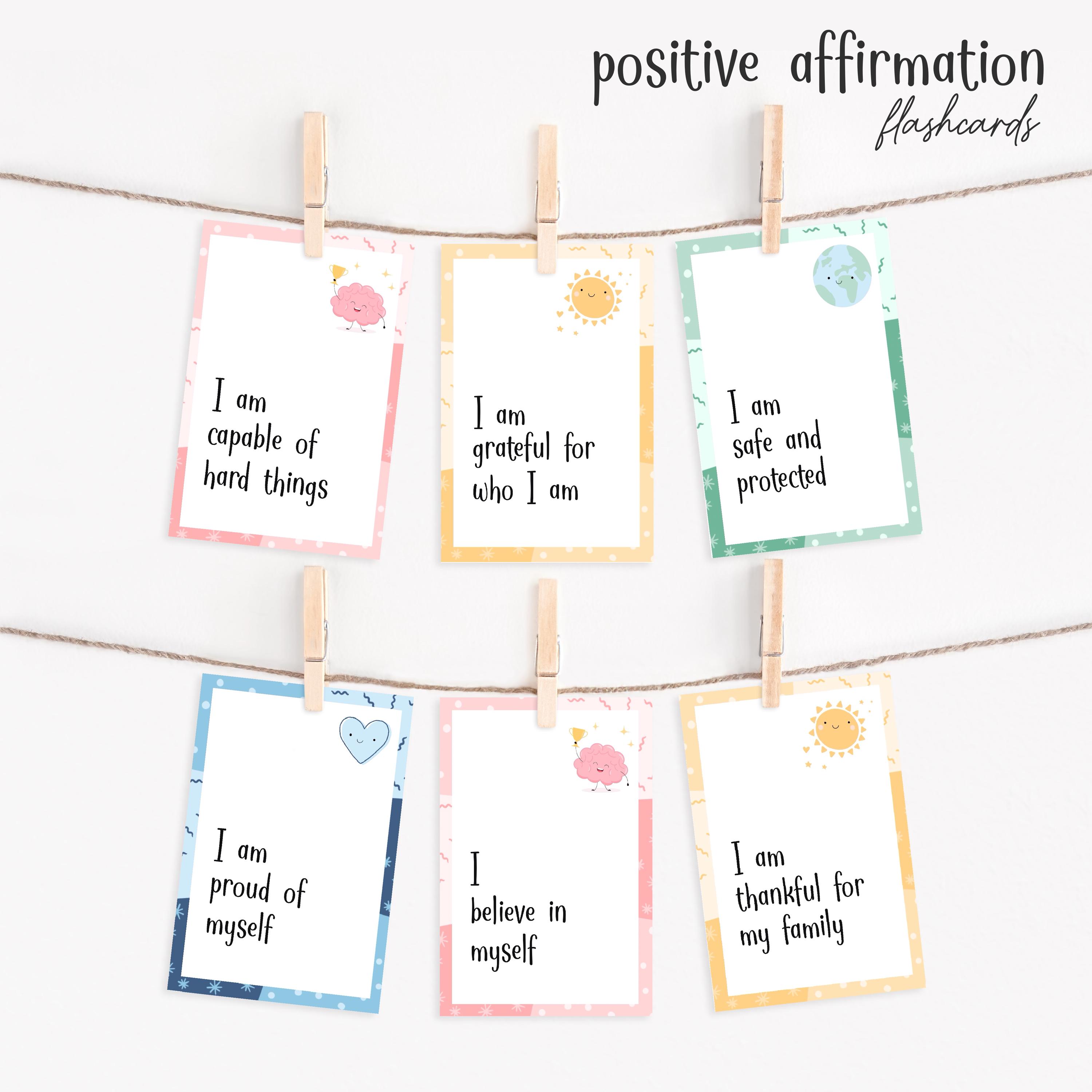 Affirmation Cards for Kids - Childrens Daily Affirmations - Printable ...
