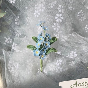 Handmade Mini Forget-me-not Brooch, Pin, Bookmark, Hairpin, Bridesmaids ...