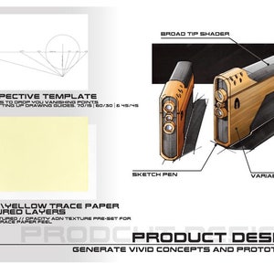 Concept Sketch Tool Brush Set for Procreate. Copic Style Alcohol ...