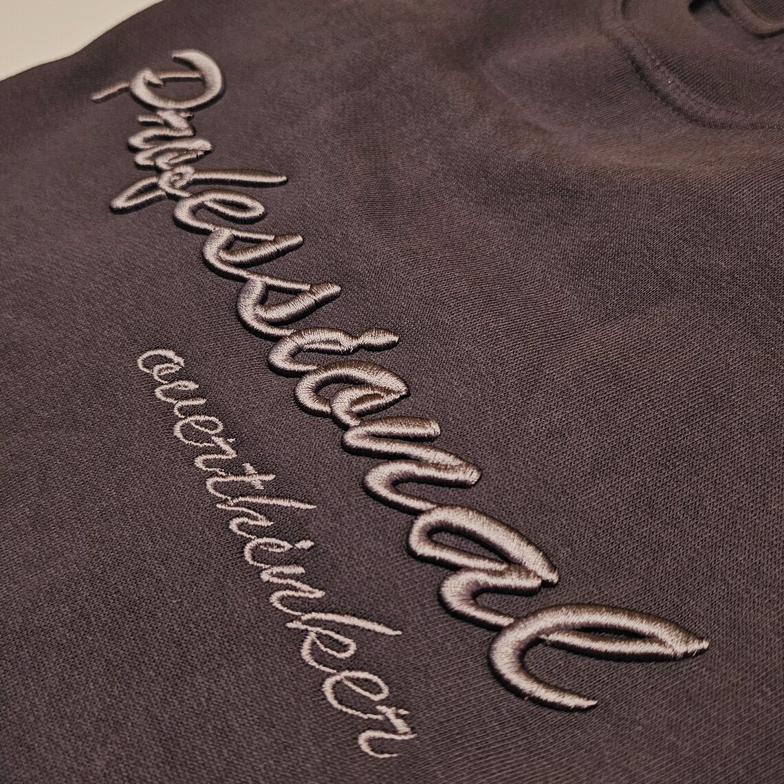 Custom 3D Text Embroidery Hoodie Personalised Puff Text Sweatshirt for ...