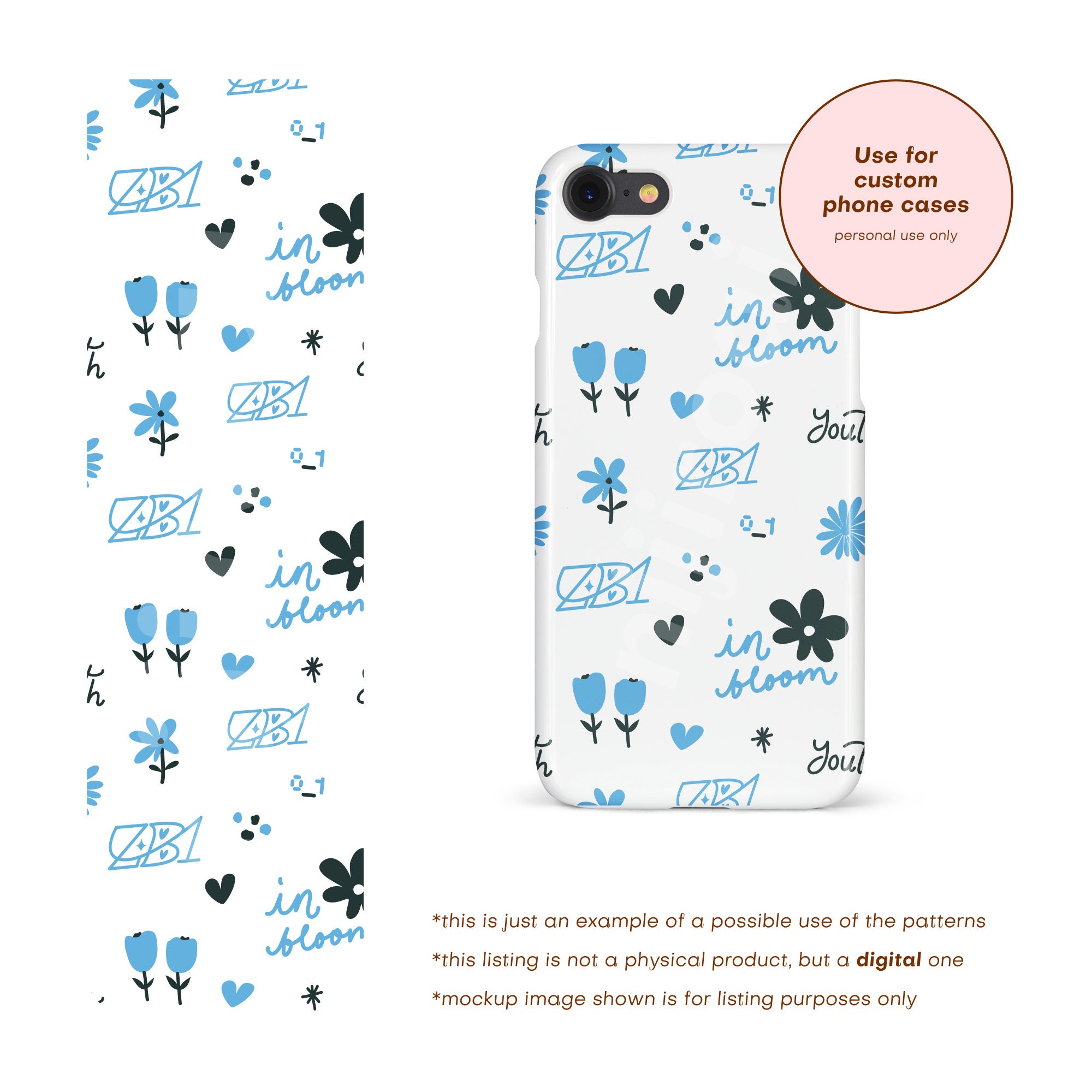 Zerobaseone Kpop Digital Seamless Patterns, Wallpaper Pack - Etsy