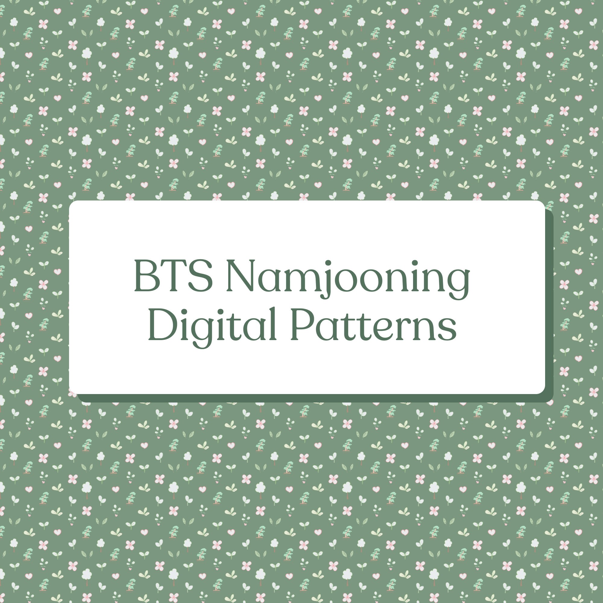 BTS KPOP RM Namjooning Digital Pattern Wallpaper Pack - Etsy