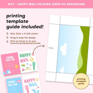 Kpop NCT Dream Happy Mail Printable Photocard Packaging Envelope ...