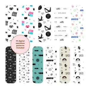 BTS Bundle Album Cover Art Digital Pattern Wallpaper Pack Digital Paper ...
