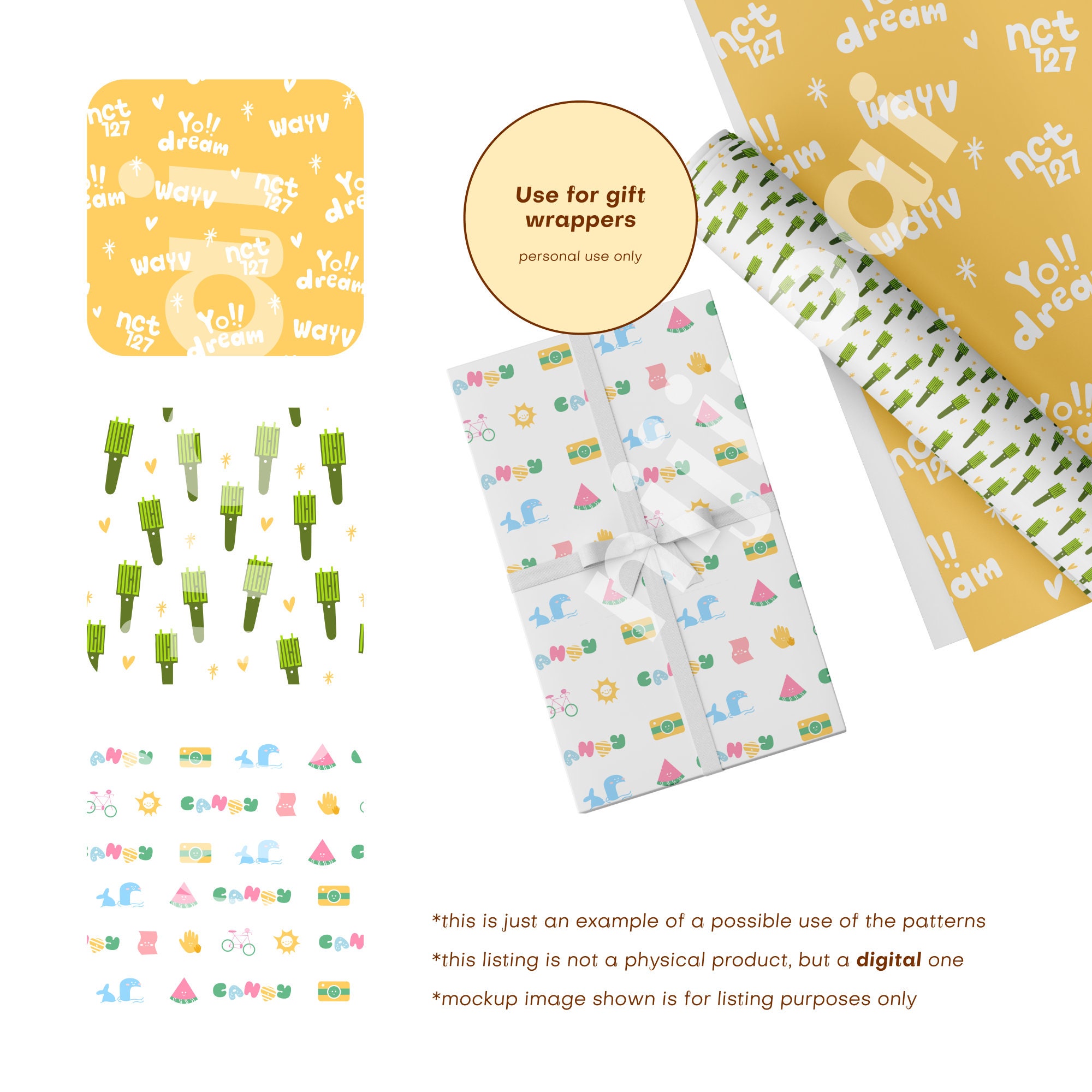 NCT Dream, NCT 127 Kpop Digital Pattern, Nctzens Wallpaper Pack - Etsy