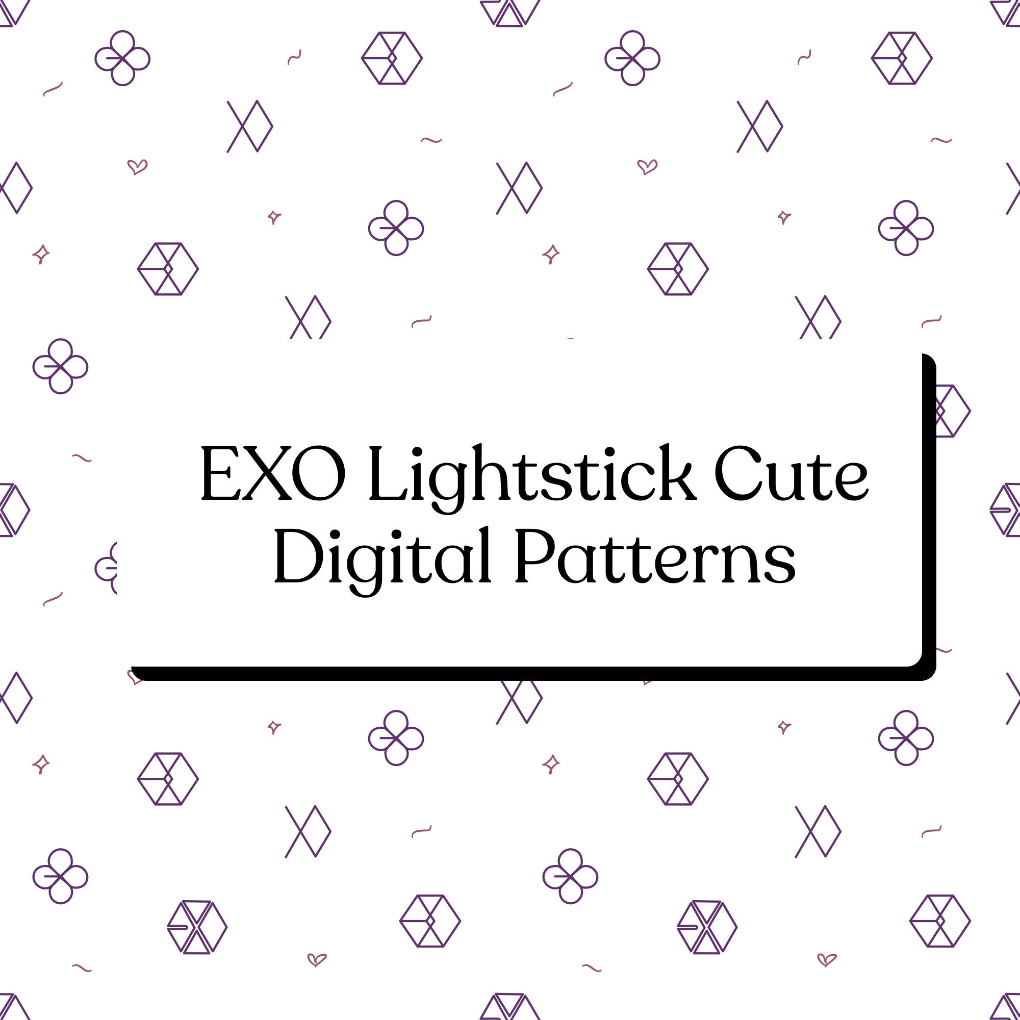 EXO Kpop Digital Pattern, Wallpaper Pack for Merch - Etsy