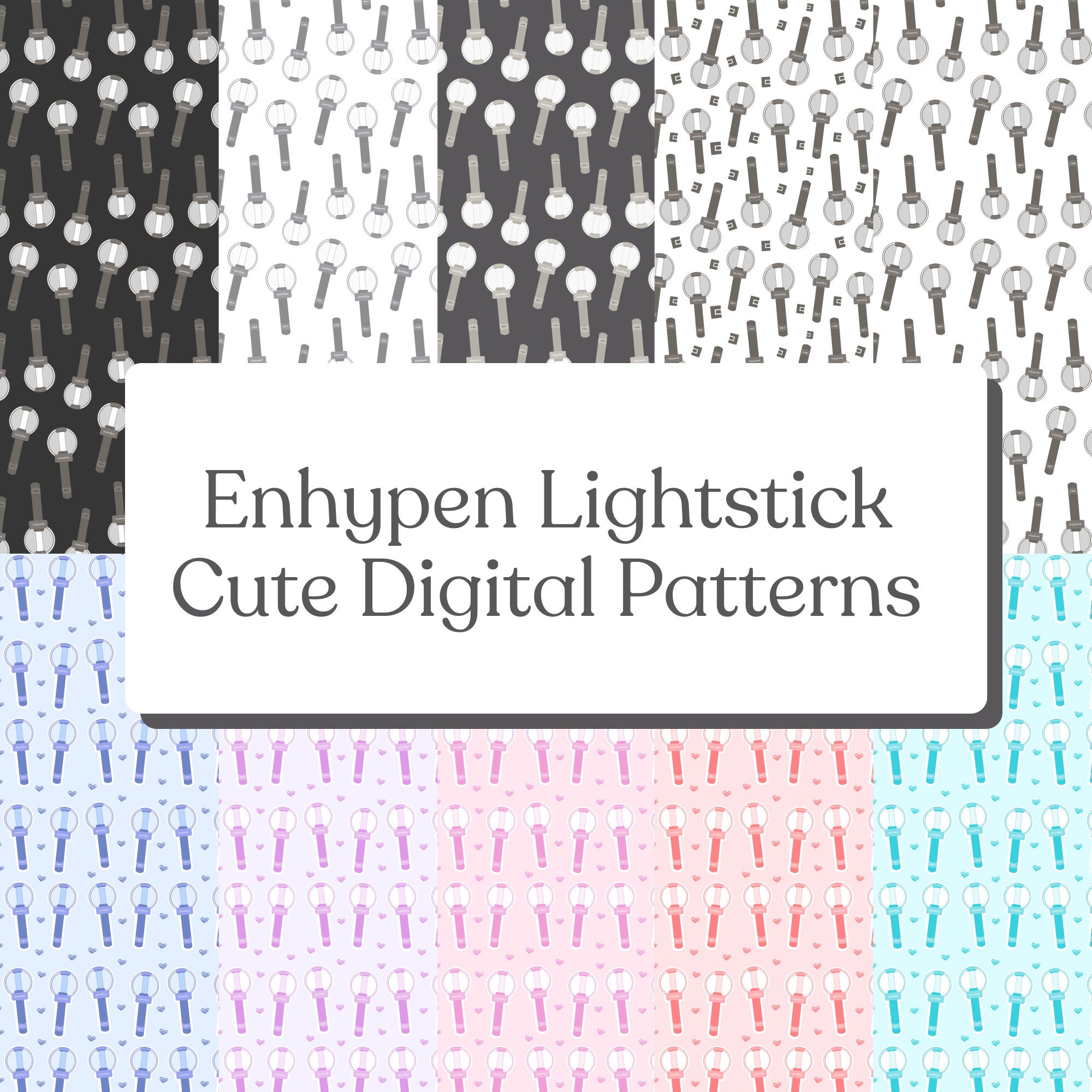 Enhypen Kpop Digital Pattern Engene Wallpaper Pack - Etsy