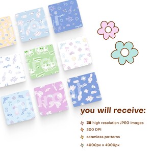 Illit Cherish Cute Digital Paper K-pop Magnetic Patterns for Planners ...