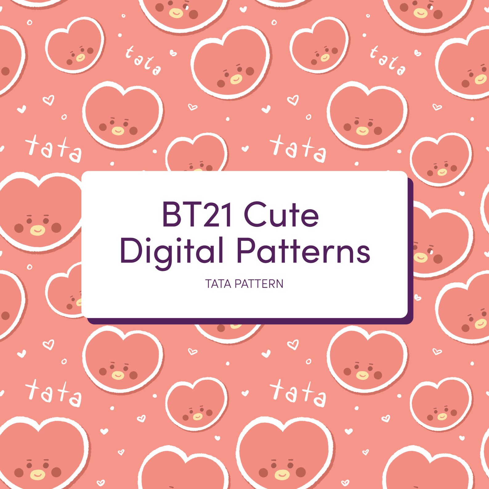 BTS BT21 Kpop Digital Pattern Wallpaper Pack - Etsy