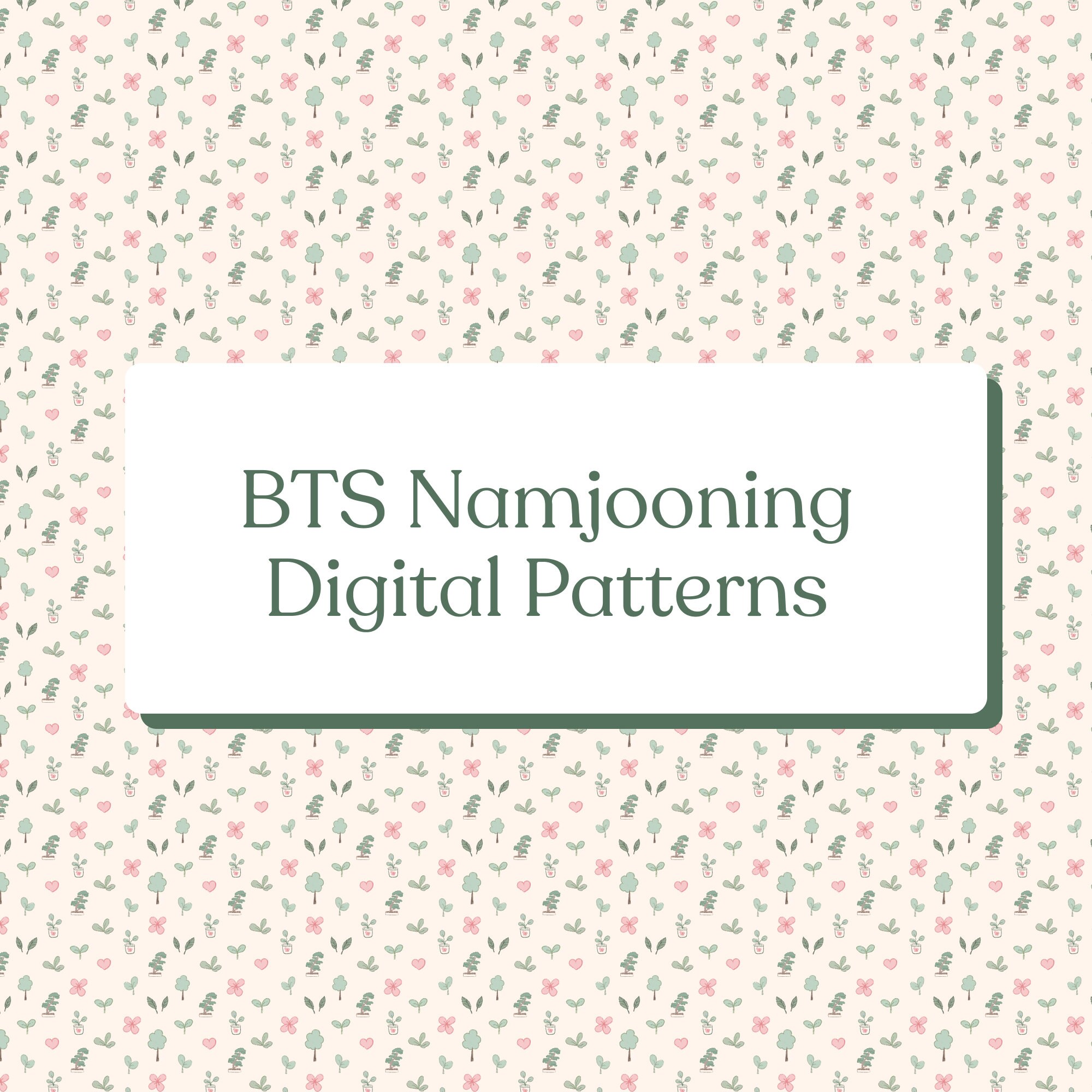 BTS KPOP RM Namjooning Digital Pattern Wallpaper Pack - Etsy